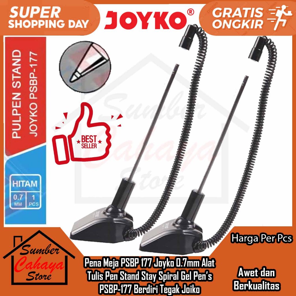 Jual Pulpen Meja Pen Stand Gel Psbp-177 0.7mm Pena Tanda Tangan Berdiri ...