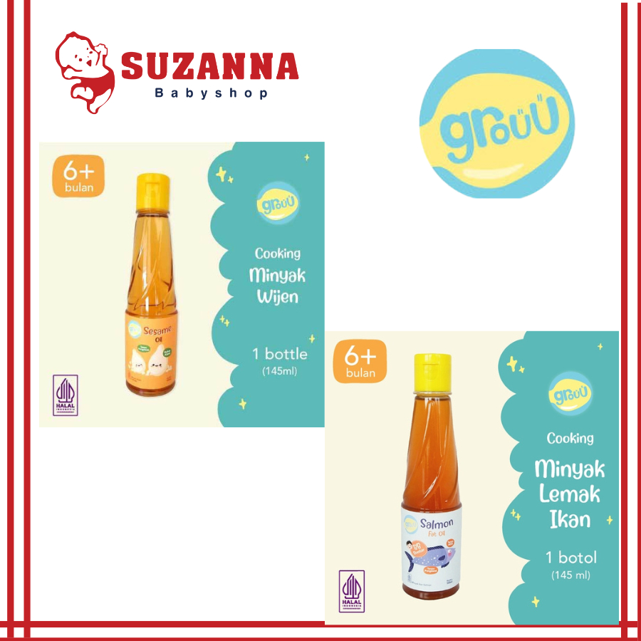 Jual Grouu - MPASI Salmon Fat Oil / Sesame Oil Minyak Wijen/chicken fat ...
