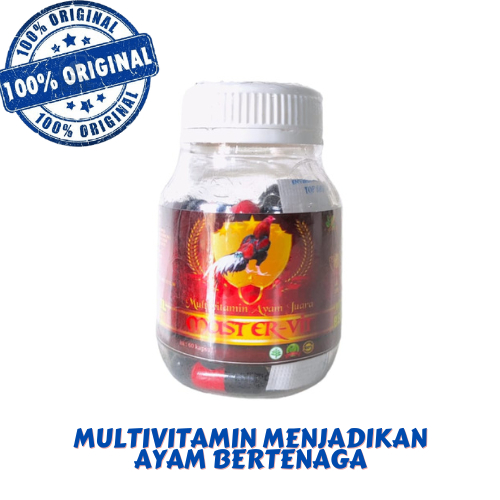 Jual MASTER VIT BOTOL 60 KAPSUL - multivitamin ayam juara | Shopee ...