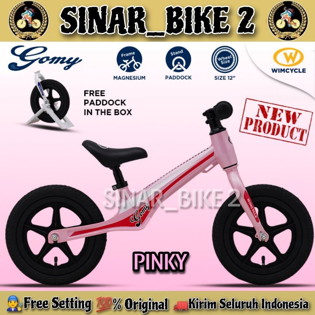 Jual Balance / Push Bike WIMCYCLE GOMY Ban Karet Sepeda Keseimbangan ...