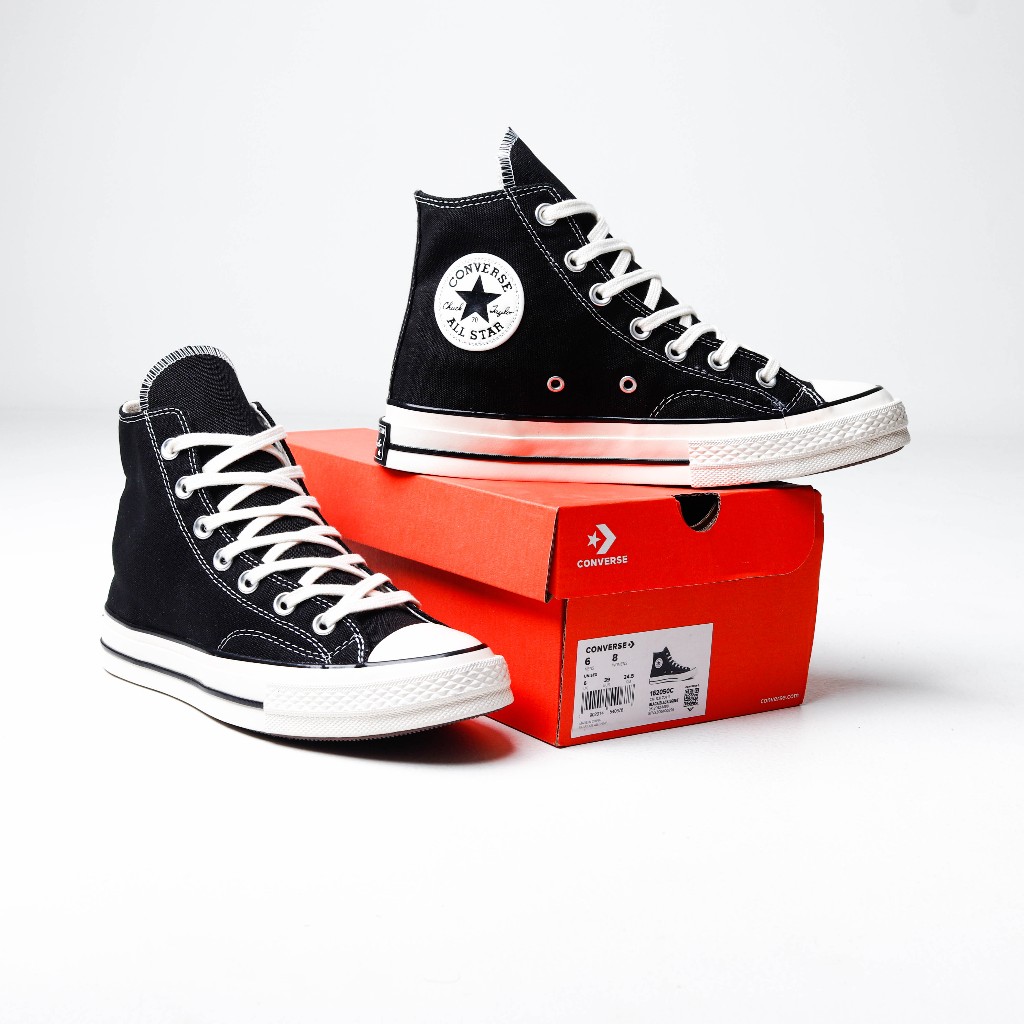 Jual (DBX) Sepatu Converse Chuck 70s Hi Black Egret - Converse 70s ...