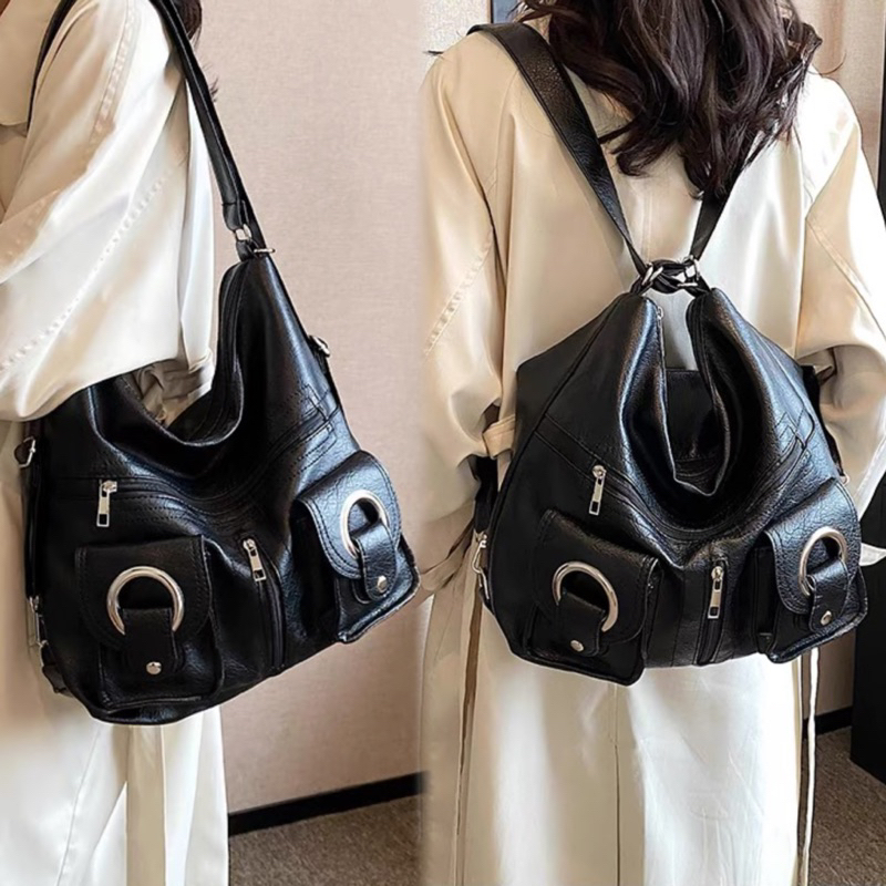 Jual LADIESBAG - TAS 2 IN 1 RANSEL SELEMPANG BAGPACK HANDBAG WANITA ...