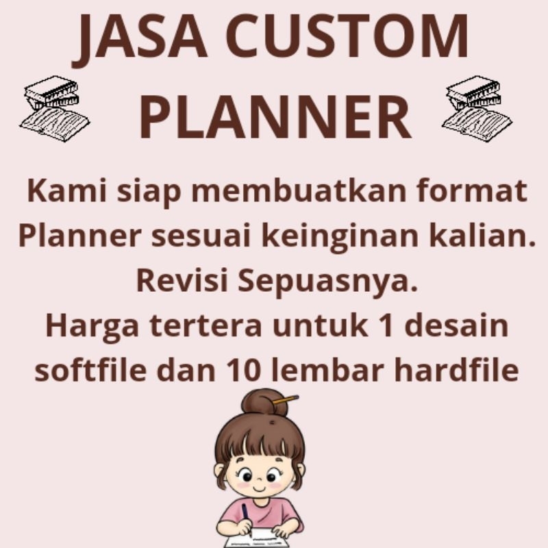 Jual Custom Planner | Desain Planner | Design Planner | Planner ...