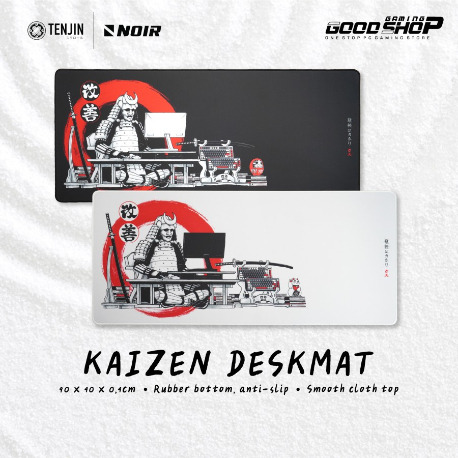 Jual Tenjin Scrollworks x Noir Gear Kaizen Deskmat - Gaming Mousepad ...