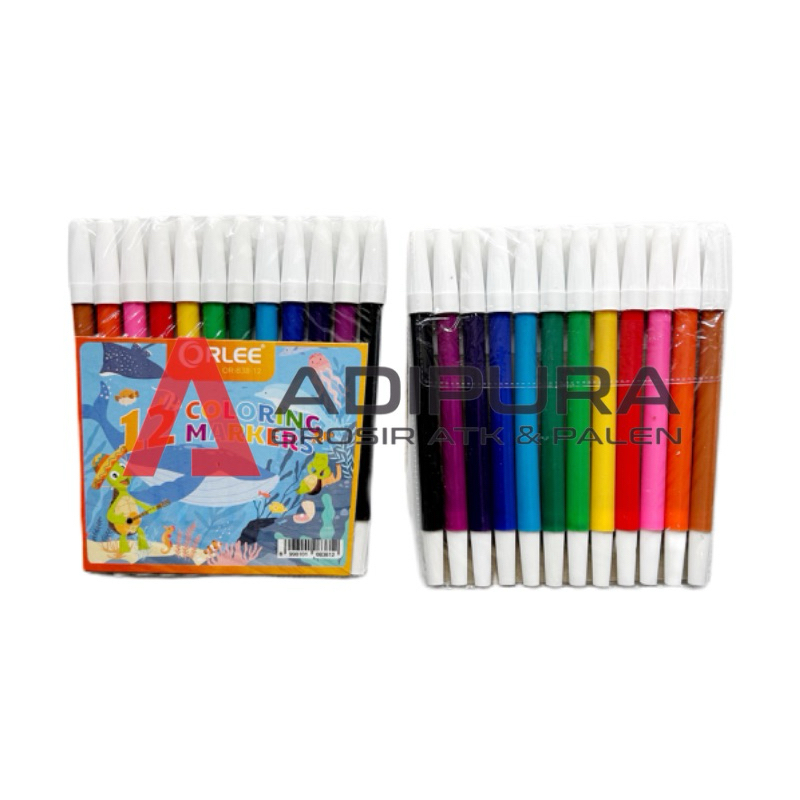 Jual (12 Pcs) Spidol Set 12 Warna ORLEE | Shopee Indonesia Jual (12 Pcs) Spidol Set 12 Warna ORLEE | Shopee Indonesia