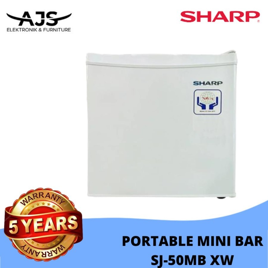 Jual Kulkas Portable SHARP SJ-50MB-XW Kulkas Mini Bar Garansi Resmi ...