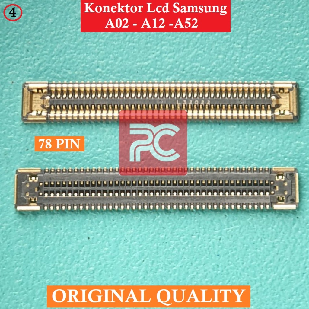 Jual Konektor LCD 78 PIN Samsung A12 A125F A02 A022F A52 Connector ...