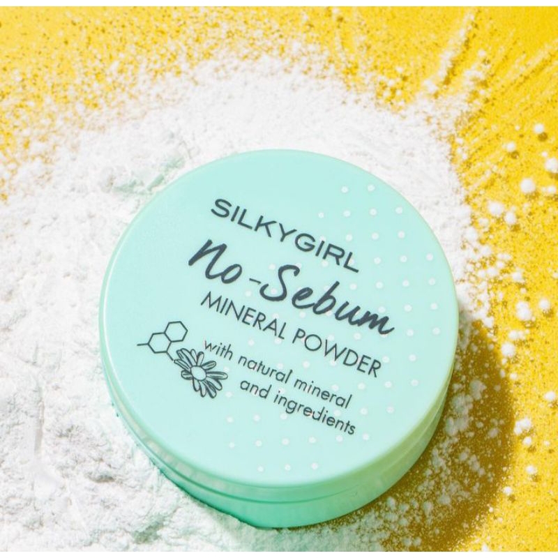 Jual SilkyGirl no sebum mineral powder/ bedak tabur | Shopee Indonesia