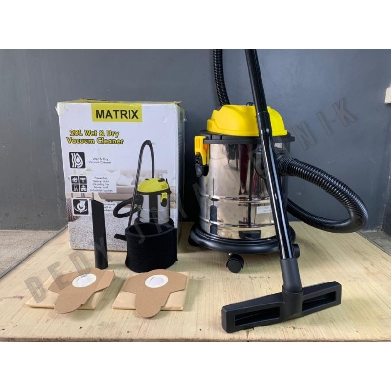 Jual Vacuum Cleaner 20L Dry Wet MATRIX VC20 / Vacum Vakum Cleaner 20 Liter VC 20 - Penyedot Debu ...