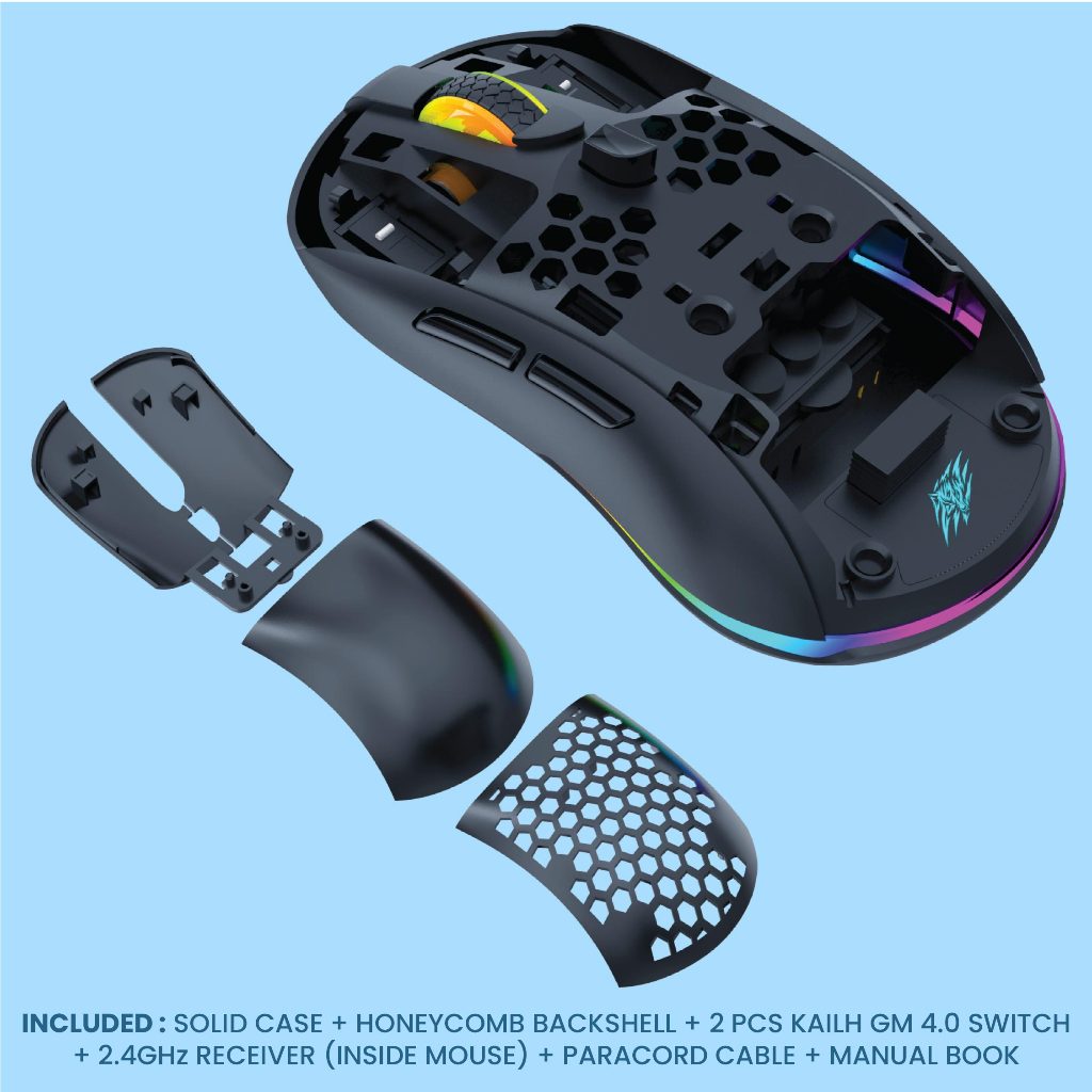 Jual Mouse Gaming Wireless Modular Triple Mode Sades Raiden Pro S33 ...
