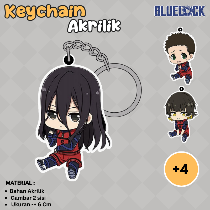 Jual [Blue Lock] Keychain & strap hp full akrilik versi Jyubei Aryu ...