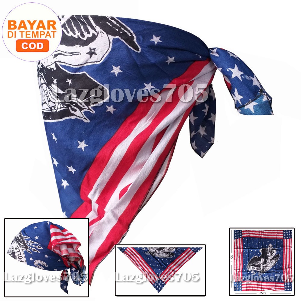Jual Udeng Segi Empat Slayer Bandana Multifungsi Masker Sapu Tangan ...