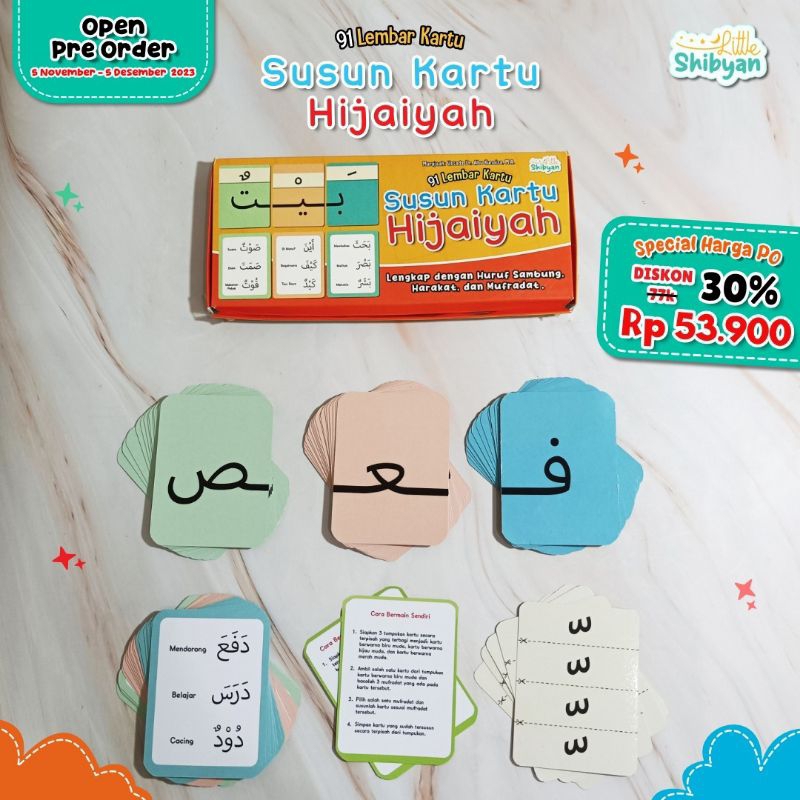 Jual Ready game susun kartu islami/permainan edukatif fun learning ...