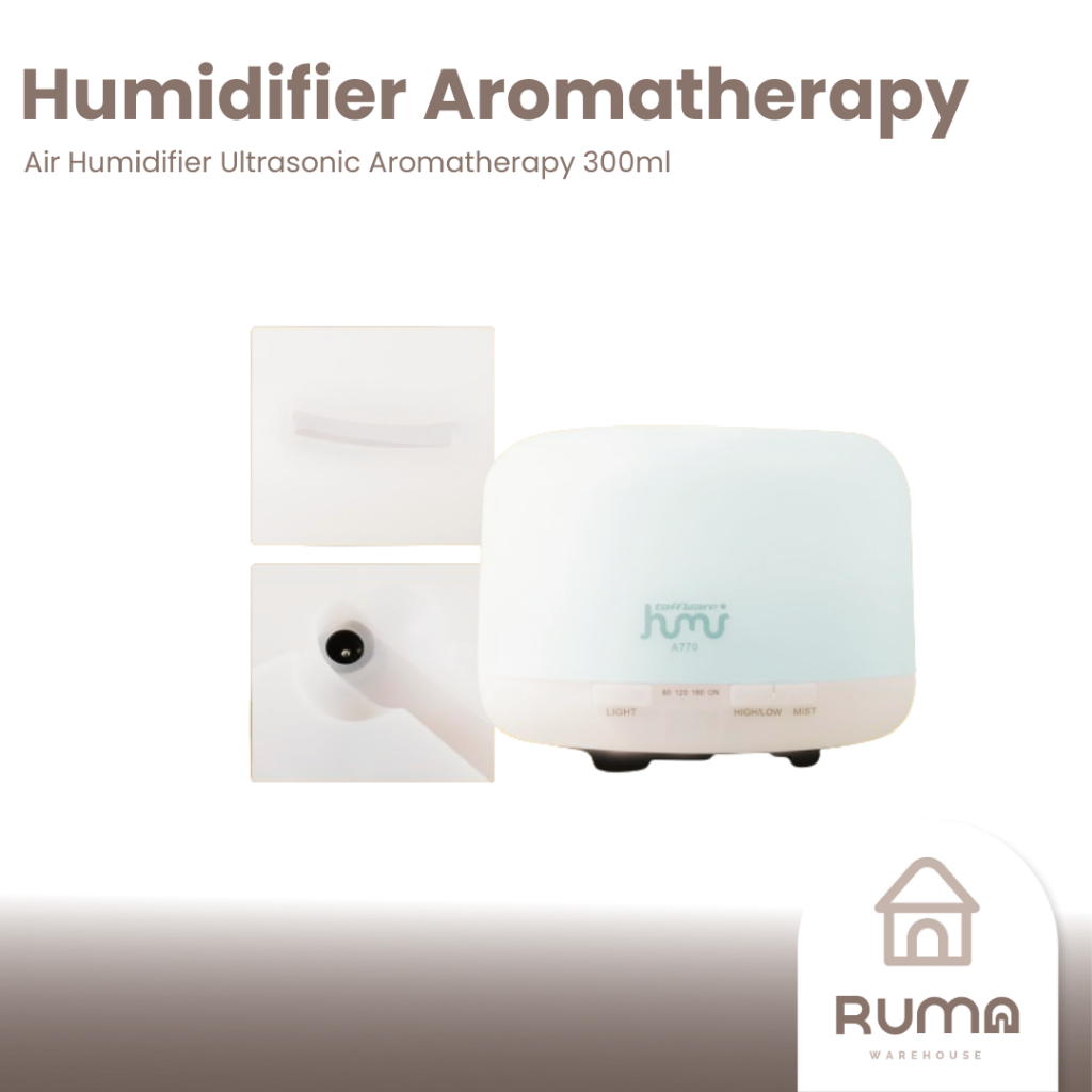 Jual HUMI Air Humidifier Aromatherapy Diffuser 7 Color 500 ml With ...
