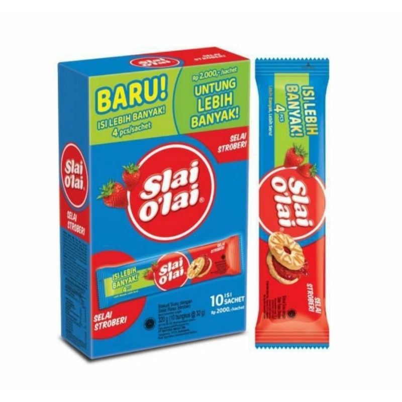 Jual Slai Olai Strawberry Box isi 10pcs | Shopee Indonesia