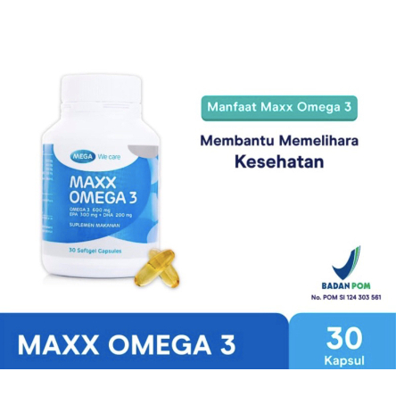 Jual MEGA WE CARE MAXX OMEGA 3 30 KAPSUL LUNAK | Shopee Indonesia