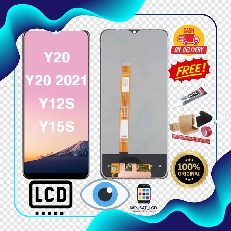 Jual Lcd fullset/touchscreen vivo # y20/y12s / y20s / y20i/ y15s / y01 / y12a / y20sg /y01a ...