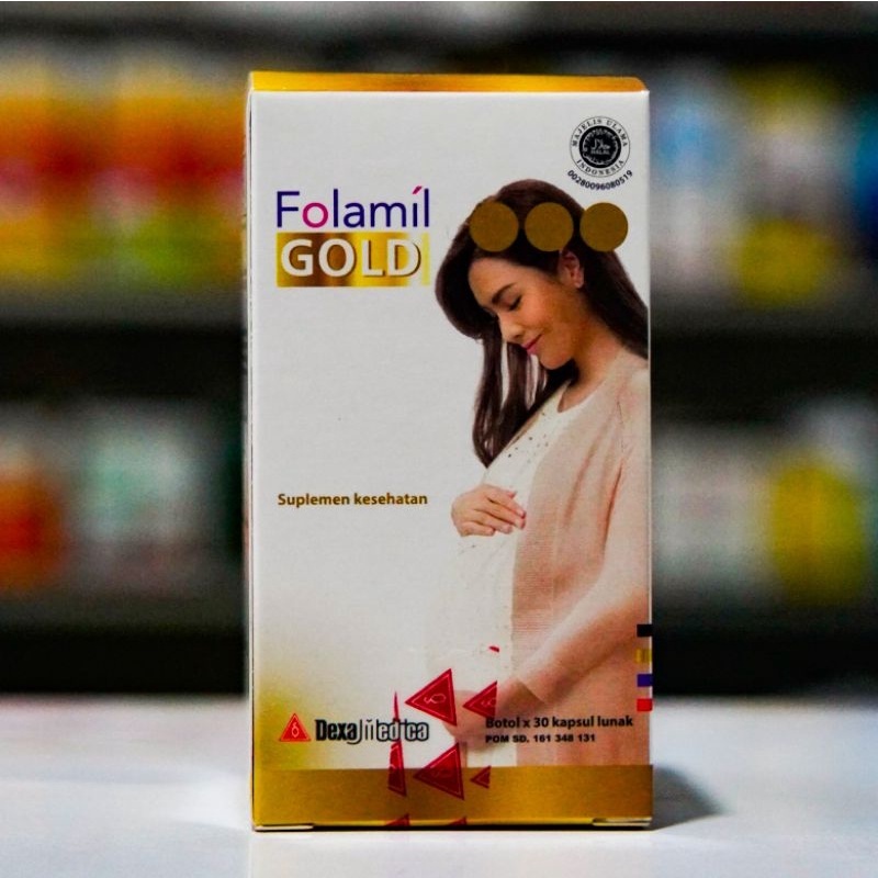 Jual Folamil Gold suplemen ibu hamil 30 kapsul | Shopee Indonesia