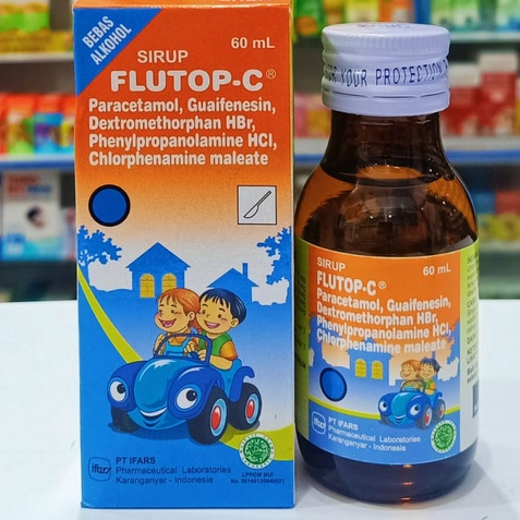 Jual Flutop C 𝐒𝐢𝐫𝐮𝐩 𝟔𝟎𝐌𝐋 - Meredakan Demam, Batuk dan Pilek Anak ...