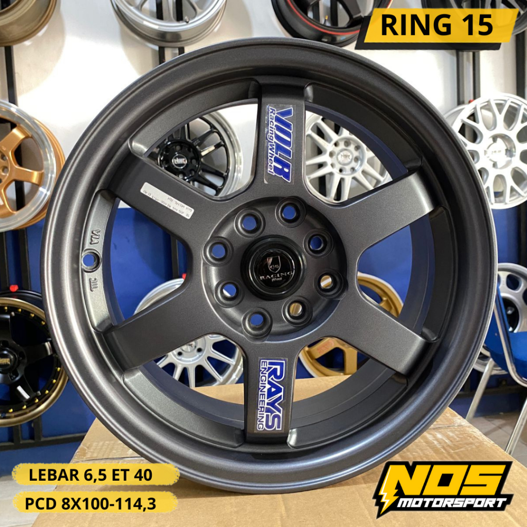 Jual Velg racing te37 ring 15 lebar 6,5 buat agya avanza brio jazz calya hole 8x100-114,3 et 40 ...