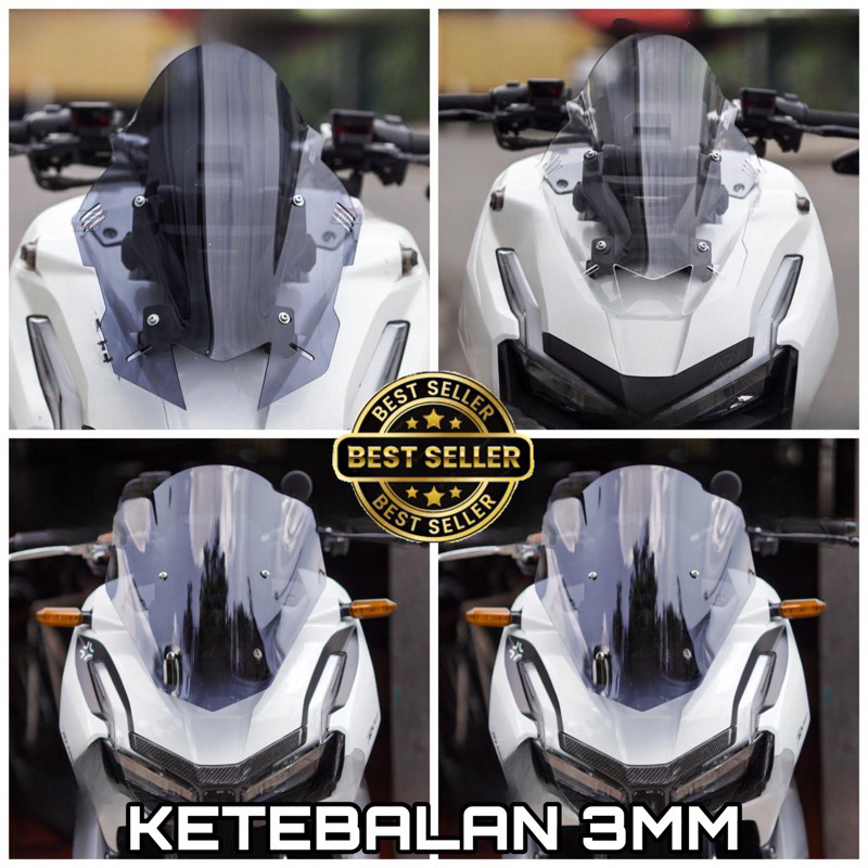 Jual Visor adv 150 adv 160 - Windshield adv model V5 V7 150 tebal 3 ...