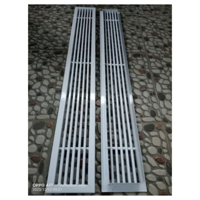 Jual Bar Grill Ac Ducting 100x10 Cm Uk Dalam Warna Putih | Shopee Indonesia