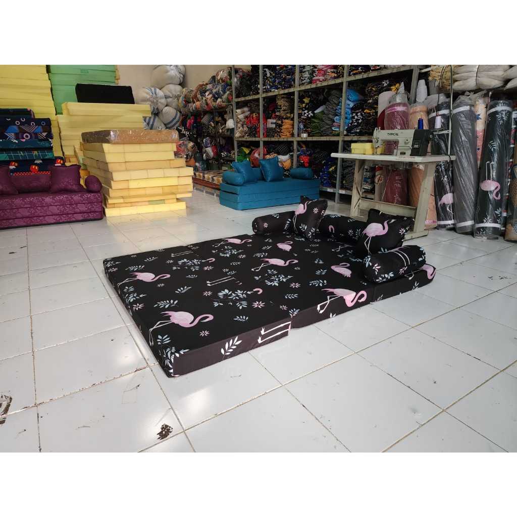 Jual ROYAL FOAM Sofa Bed Karakter Kasur Lipat Minimalis Bahan Kain ...