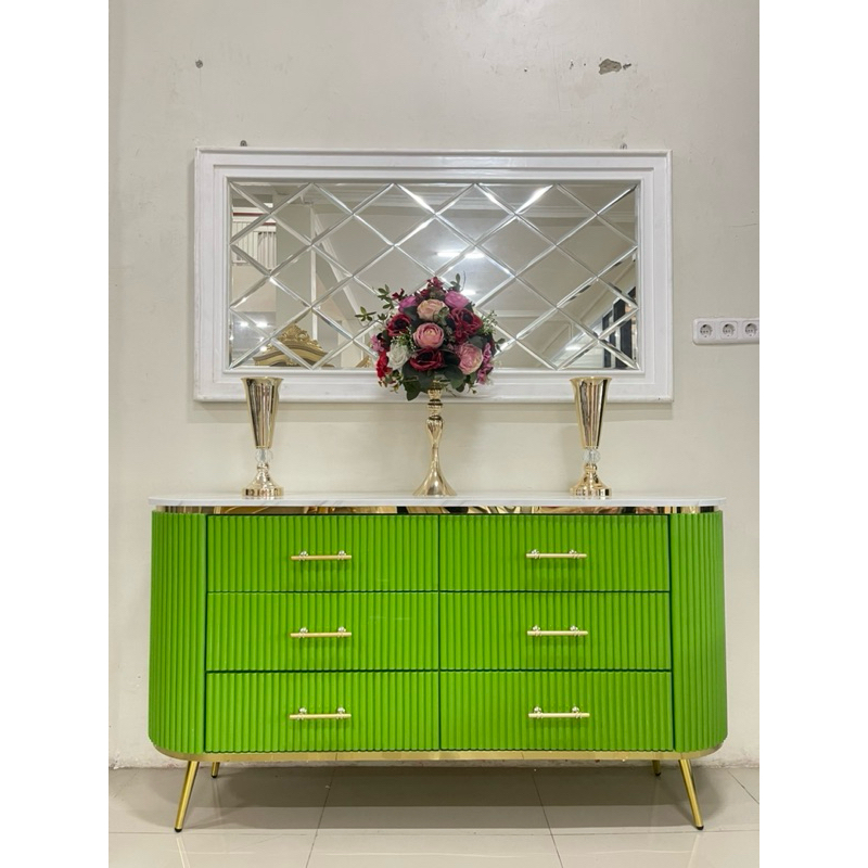 Jual buffet 180cm+kaca bavel | Shopee Indonesia