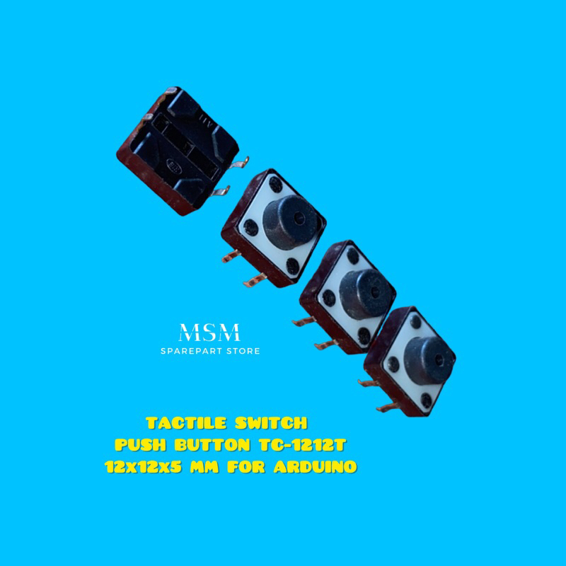 Jual TACTILE SWITCH PUSH BUTTON TC-1212T 12x12x5 MM FOR ARDUINO ...