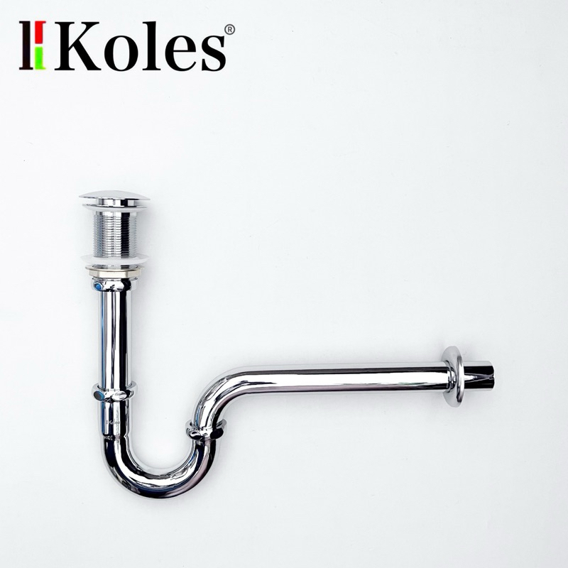 Jual KOLES E210108B Kepala Afur Wastafel Plus Sifon Leher Angsa Wastafel Set | Shopee Indonesia