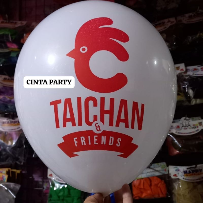 Jual Balon Sablon custom logo TAICHAN | Shopee Indonesia