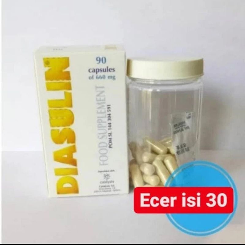 Jual DIASULIN Ecer Isi 30 Kapsul Obat Diabetes Asli & Original | Shopee ...