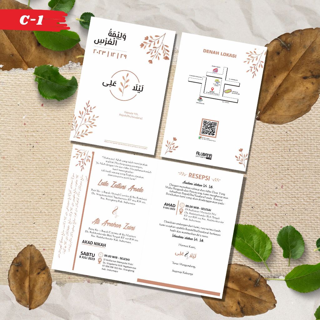 Jual Undangan Model Kitab Kuning Ala santri | Islami | Religi ...