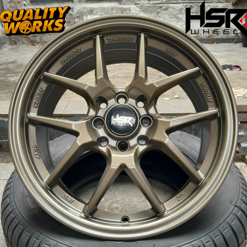 Jual Velg mobil ring 16 warna bronze cokelat pelek HSR HYURA R16 pnp Brio calya Veloz | Shopee ...