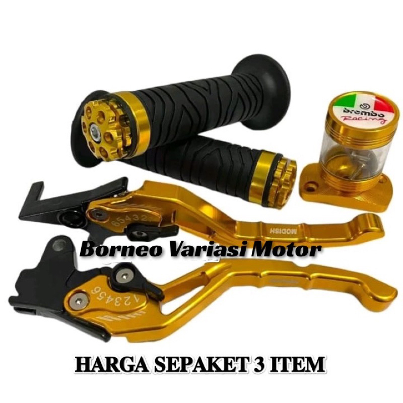 Jual Paket Handle Rem Stelan + Handgrip Ulir Jalu Ring CNC + Stempel ...