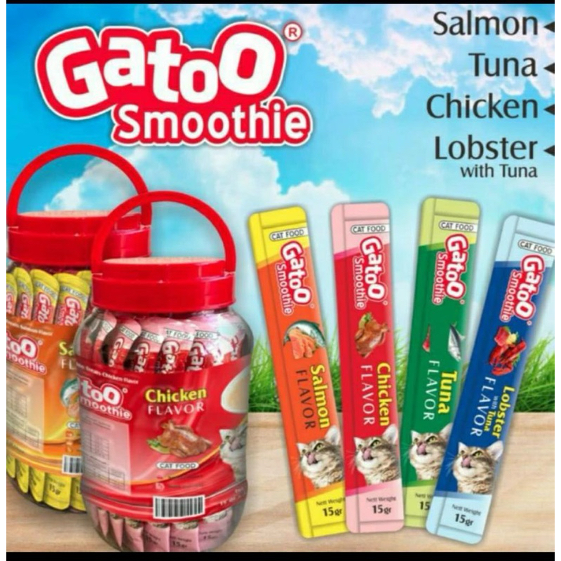 Jual Gatoo Smoothie Cat Treat 15gr | Exp 12/24 | Makanan Kucing Ringan ...