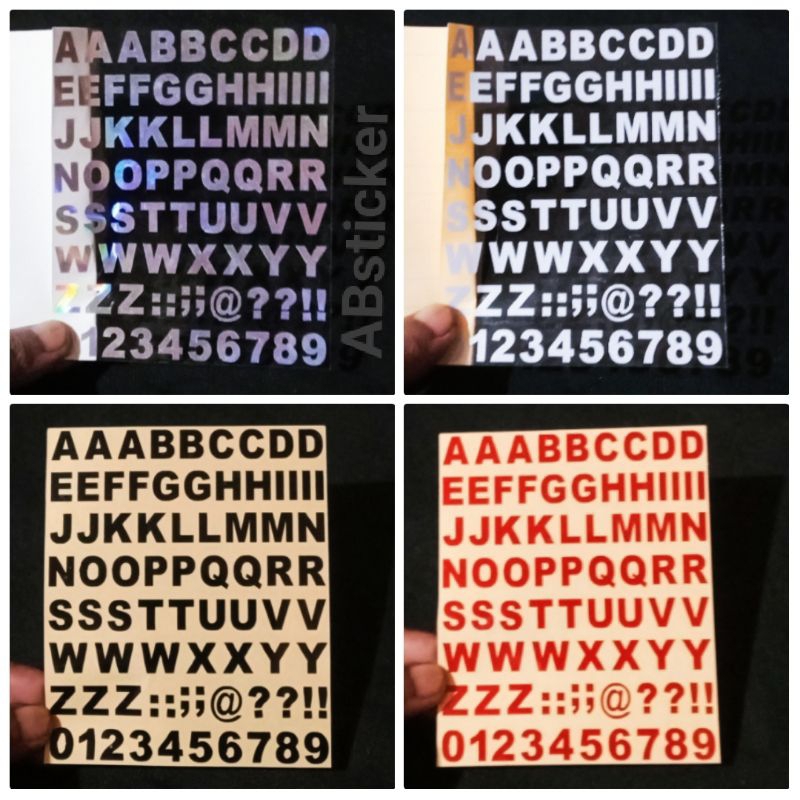Jual Stiker Abjad Sticker Huruf Cutting | Shopee Indonesia