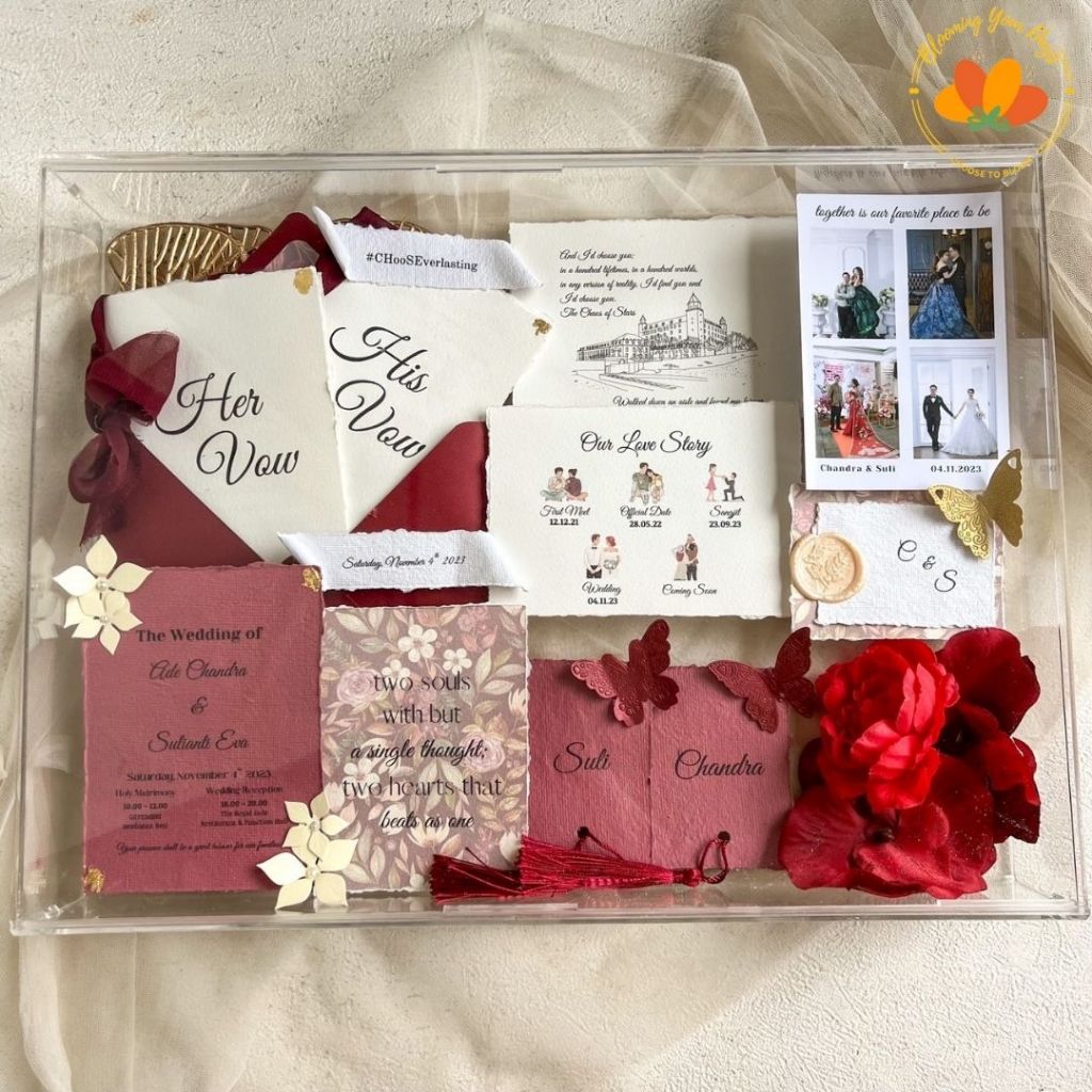 Jual custom frame wedding keepsake bingkai undangan pernikahan dekorasi ...