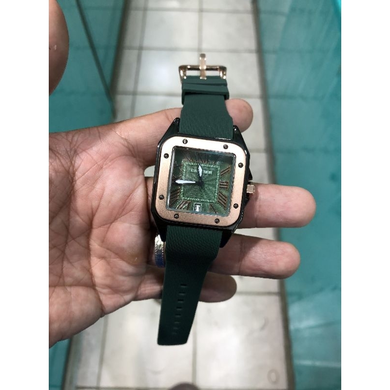 Jual jam wanita fashion ctr quartz elegant strap rubber siap pakai ...