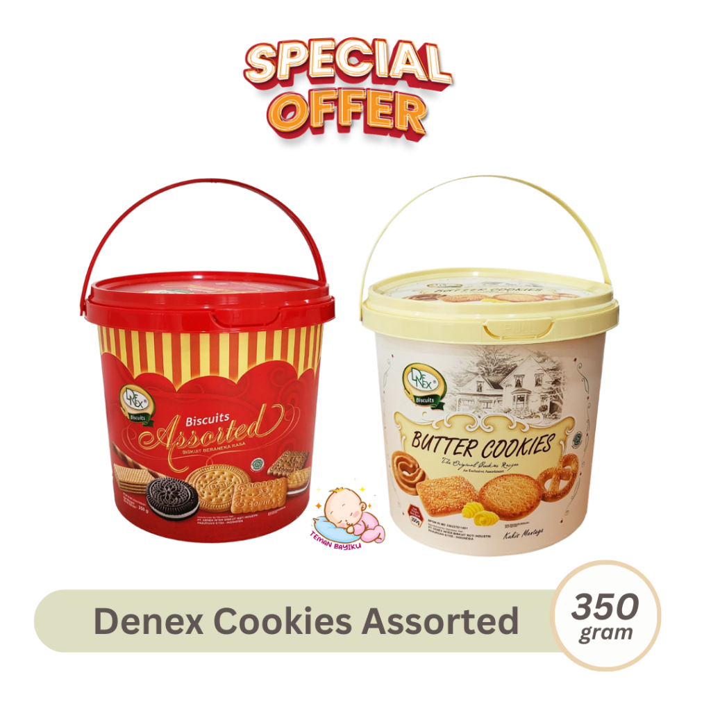 Jual Denex biscuits 350 gram butter cookies assorted biskuit aneka rasa ...