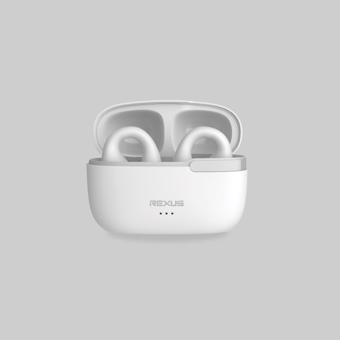 Jual Headset Rexus FX4 Bluetooth TWS OPEN AIR - WHITE | Shopee Indonesia