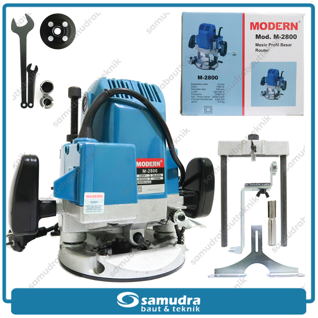 Jual Mesin Router Kayu Listrik MODERN M-2800 Besar 12 mm 1/2" Wood ...