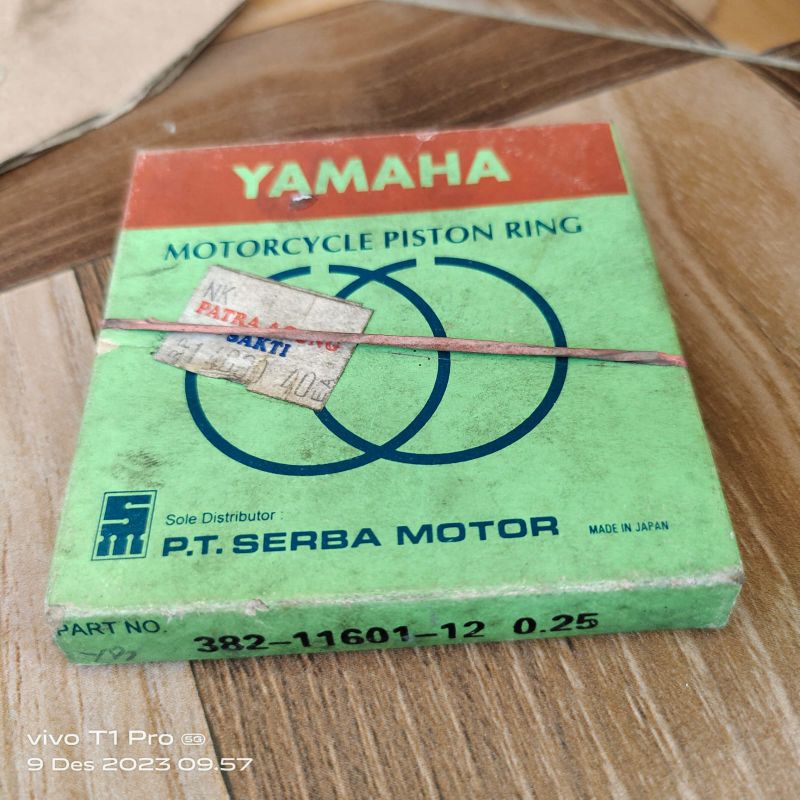 Jual ring piston japan Yamaha LS3 382 - 11601 - 12 oversize 25 OS seher seker Ori | Shopee Indonesia