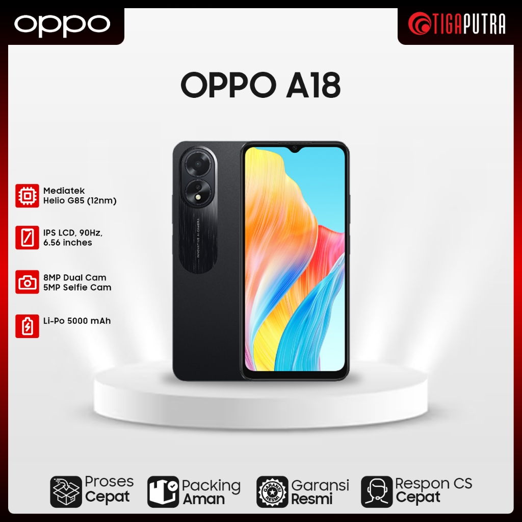 Jual Oppo A18 (RAM 4, ROM 128, Refresh Rate 90Hz) | Shopee Indonesia