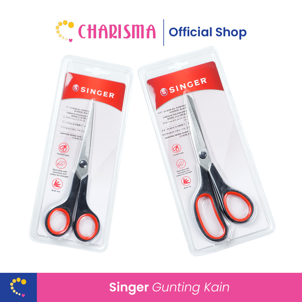 Jual Charisma Gunting Kain SINGER 7" (17,8 cm) / 8.5" (21,6 cm ...