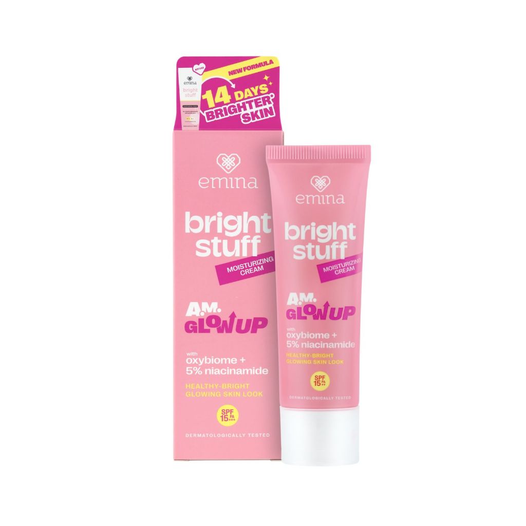 Jual EMINA Bright Stuff Moisturizing Cream A.M. Glow Up | Shopee Indonesia