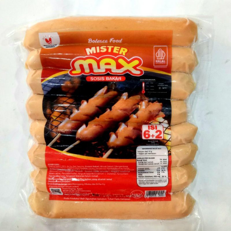 Jual mister max sosis bakar jumbo isi 8 | Shopee Indonesia