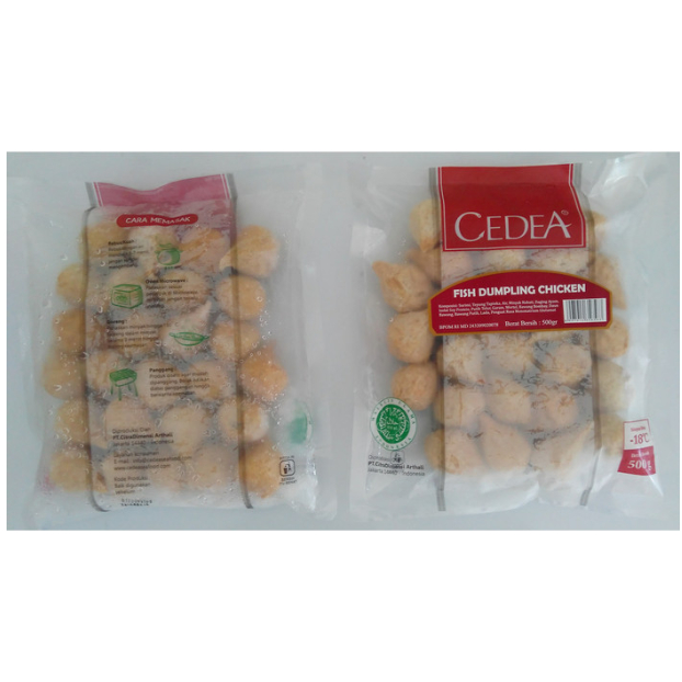 Jual Fish Dumpling Chicken Cedea / Olahan Ikan Berisi Ayam kemasan 500 ...