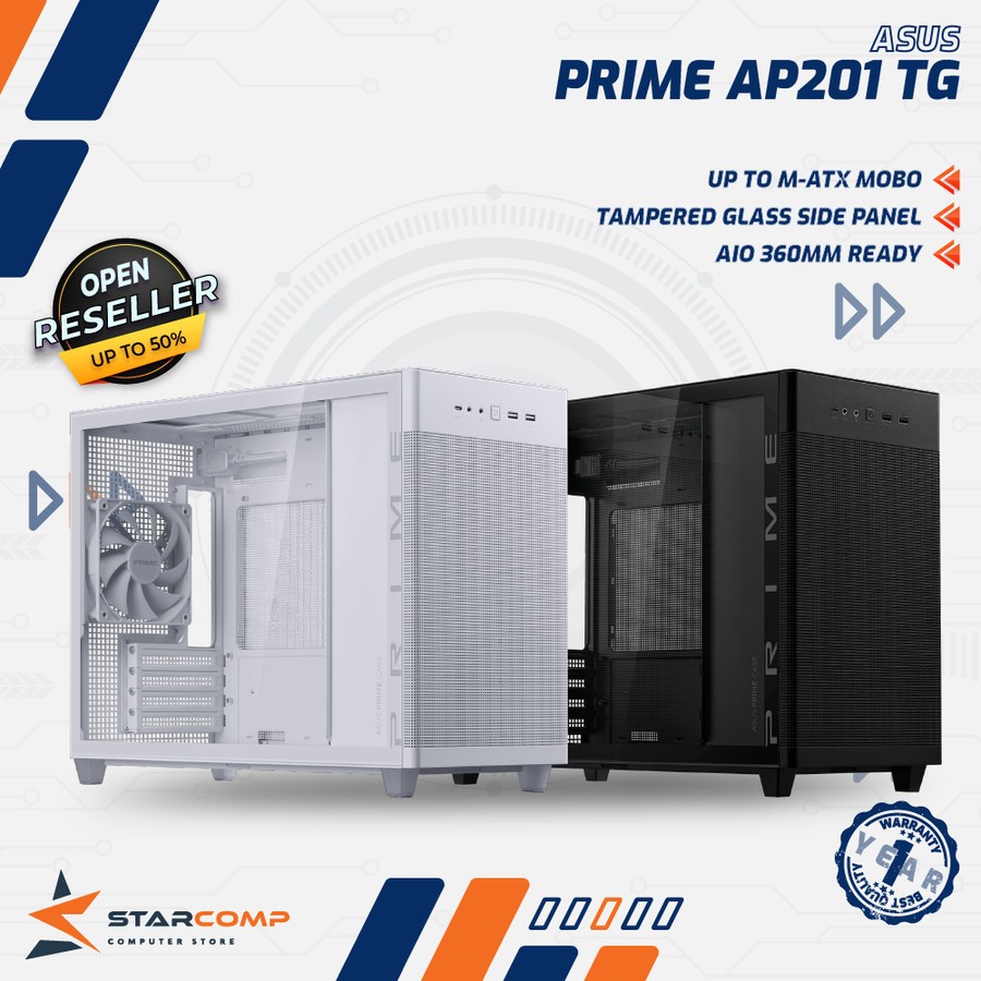 Jual ASUS PRIME AP201 TEMPERED GLASS MicroATX Case AP 201 TG | Shopee ...