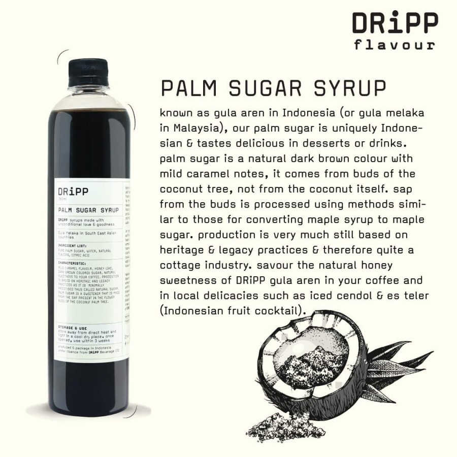 Jual DRiPP Coconut Sugar Syrup - Sirup Rasa Gula Kelapa Beda Dari Sirup ...